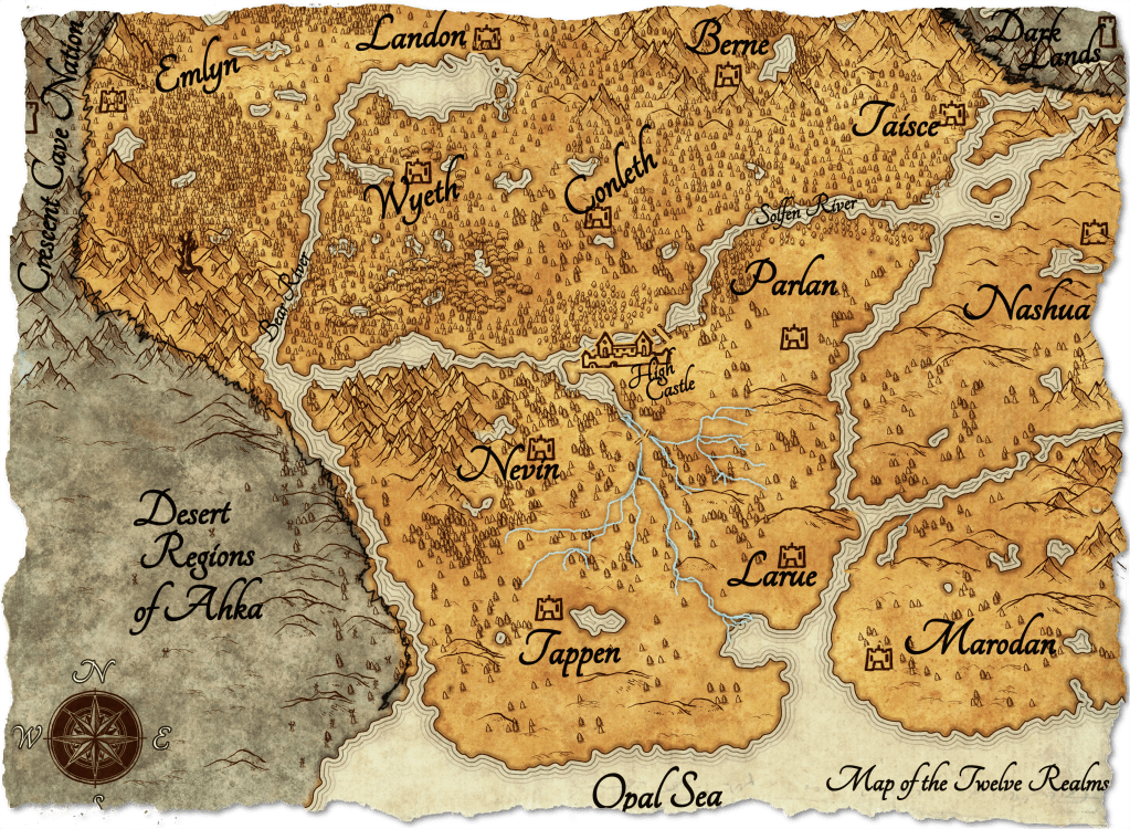 Twelve Realms Map – Rachael Ritchey